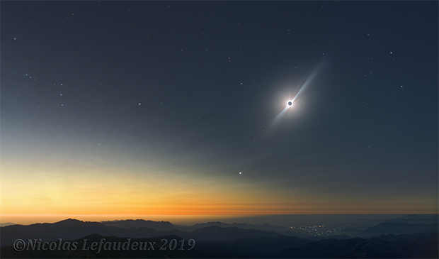 2019 Total Solar Eclipse – HDR astrophotography by Nicolas Lefaudeux