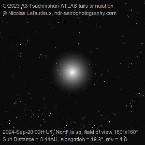Comet tails simulations – HDR astrophotography by Nicolas Lefaudeux