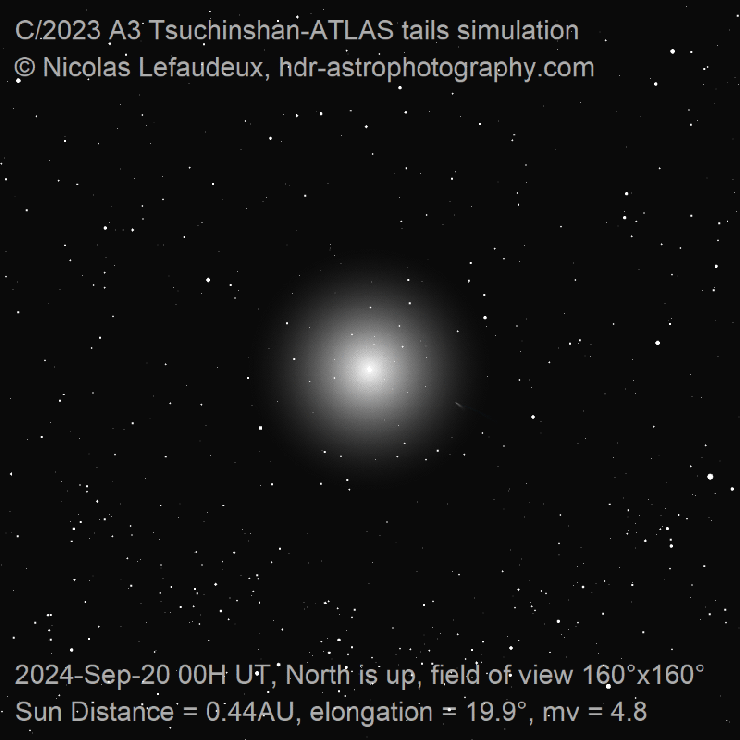 Comet tails simulations – HDR astrophotography by Nicolas Lefaudeux