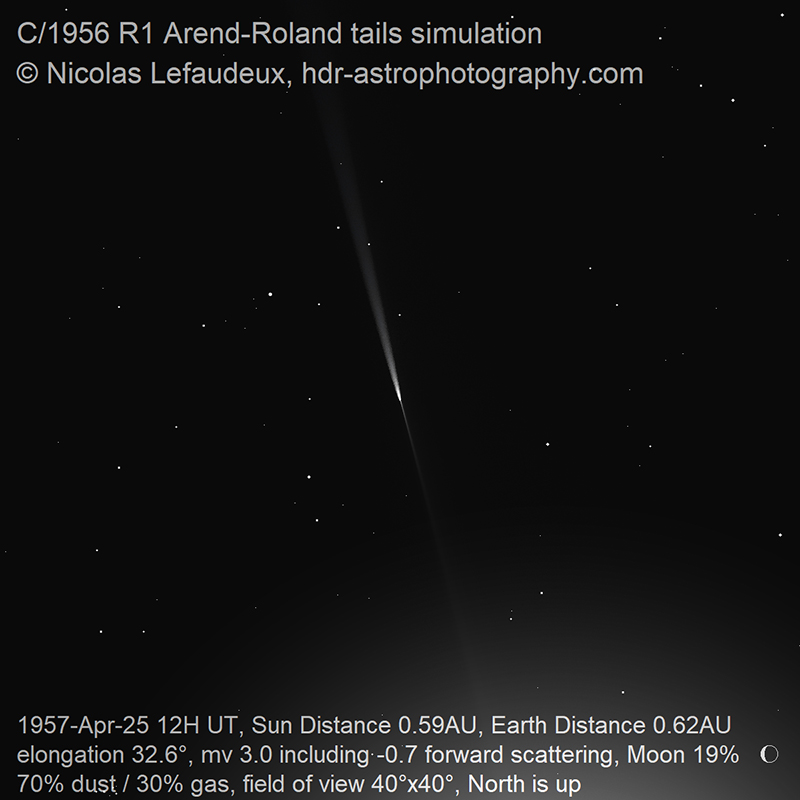 Comet tails simulations – HDR astrophotography by Nicolas Lefaudeux